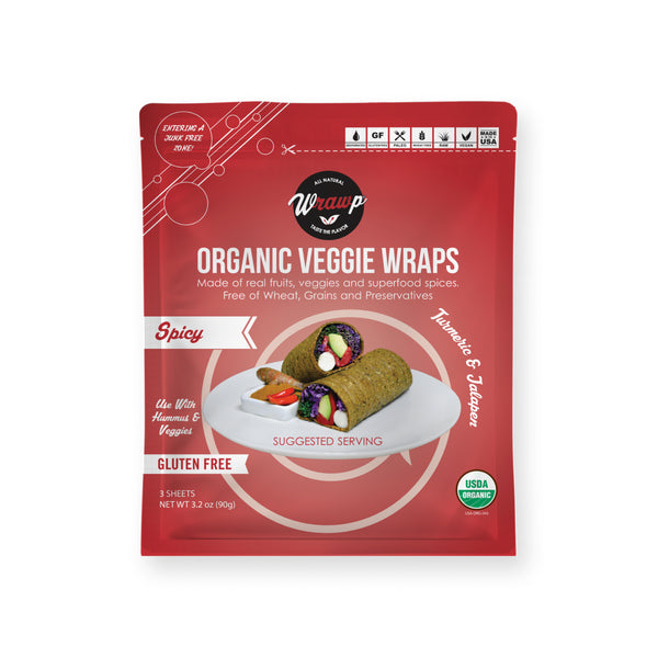 25% Saving! - IMPERFECT Mini Veggie Wrap: Spicy (18 sheets) – Wrawp Foods